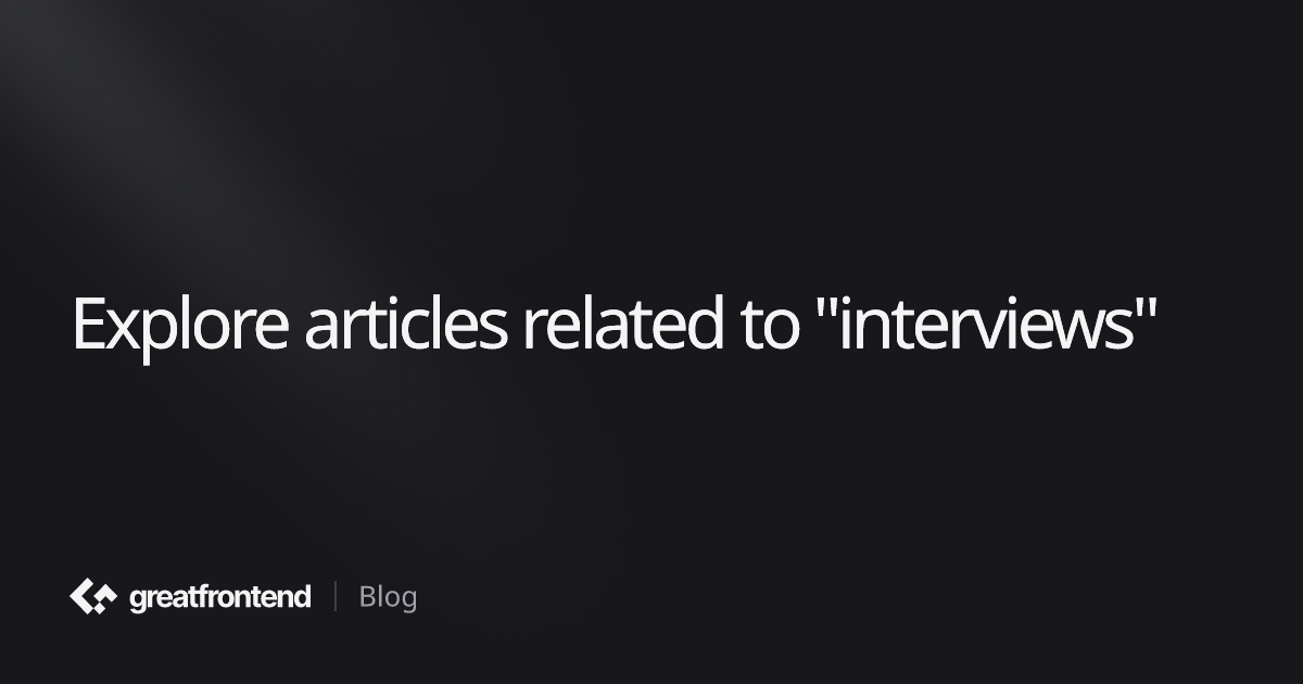 interviews | Blog
